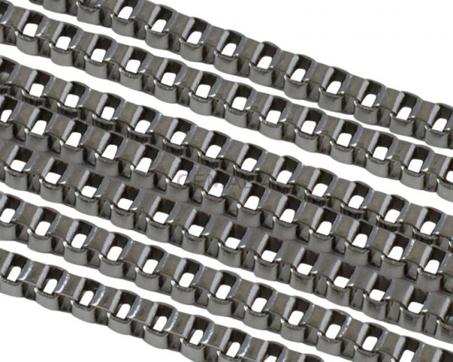Stainless Steel Square Chain 1.2mm. Stainless Steel 304. Silver